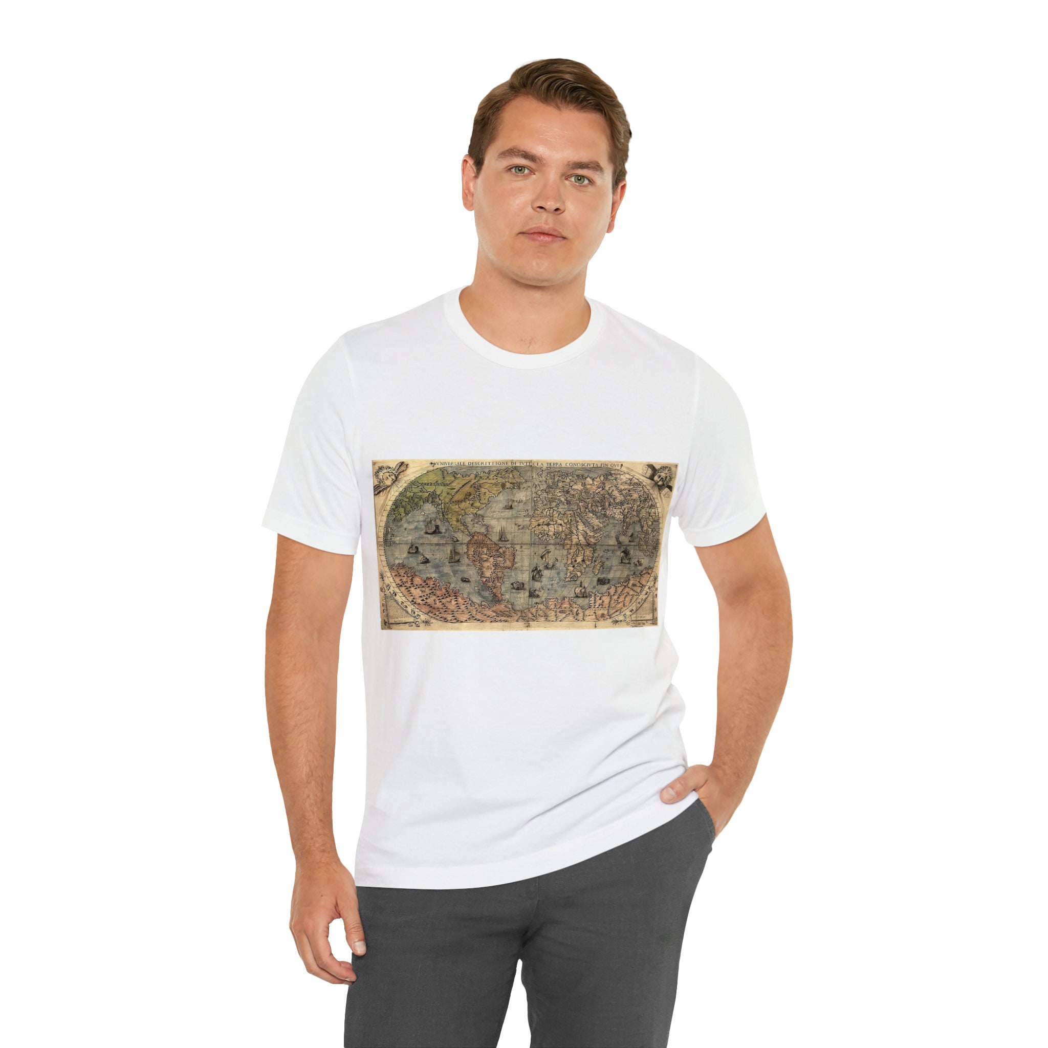 OLD WORLD MAP Unisex Jersey Short Sleeve Tee - Etsy