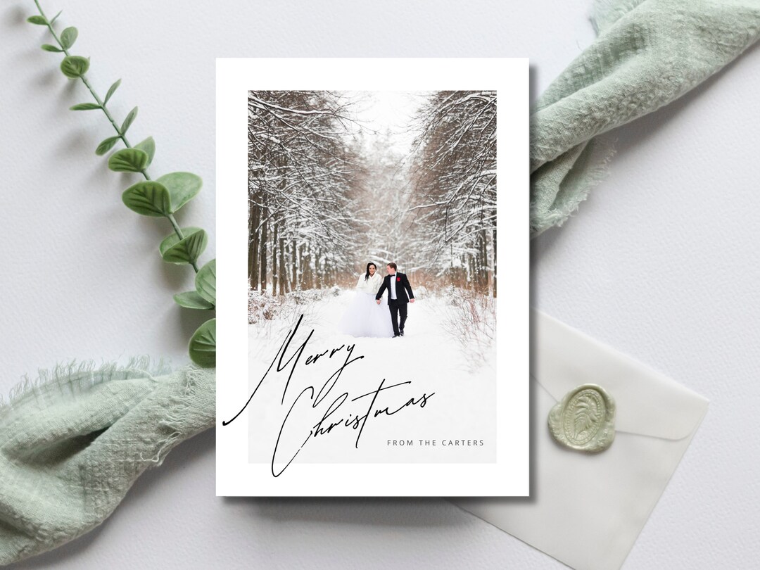 Our First Christmas Card, Wedding Christmas Cards, Marry Christmas ...