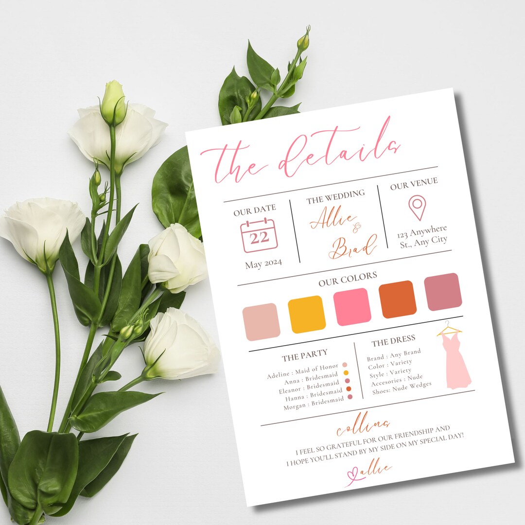 Bridesmaid Box Card, Bridesmaid Proposal Card, Maid of Honor Proposal ...