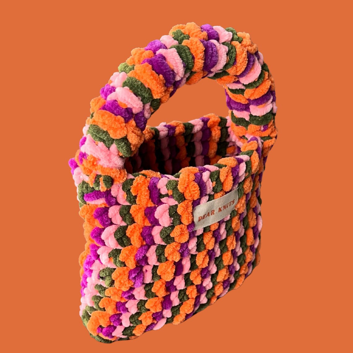SOFT MINI HANDBAG I Mini Crochet Handbag Colorful Soft Crochet Bag Mini ...