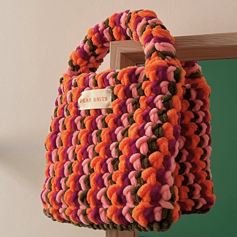 SOFT MINI HANDBAG I Mini Crochet Handbag Colorful Soft Crochet Bag Mini ...