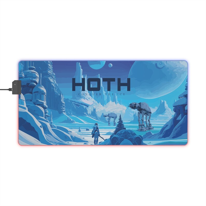 Iconic Battle Gaming Desk Pad | Star Wars Art Mouse Pad | Laser ...