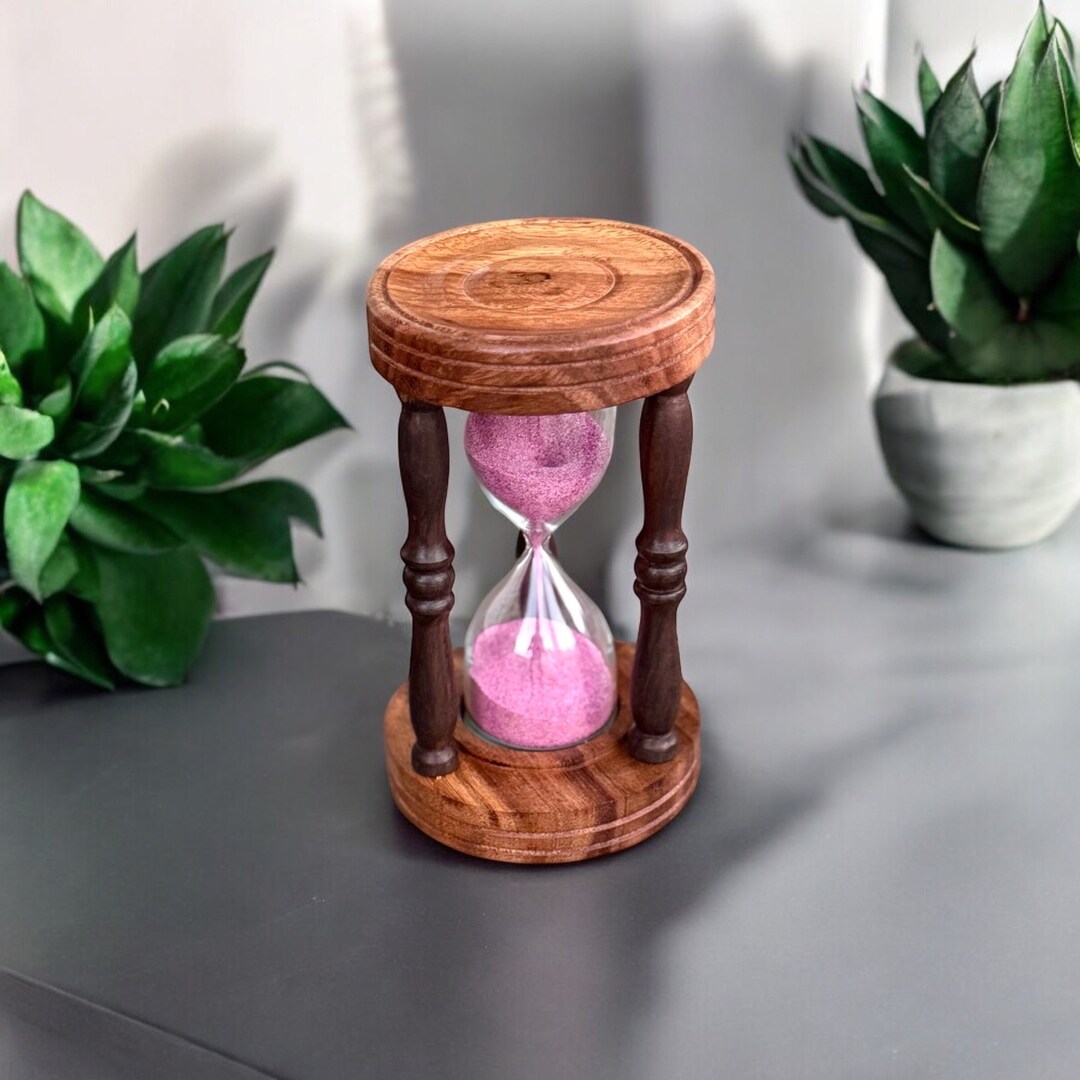 Hourglass Wooden Hour Glass Maritime Timer Table Top Decor Desk Sand ...