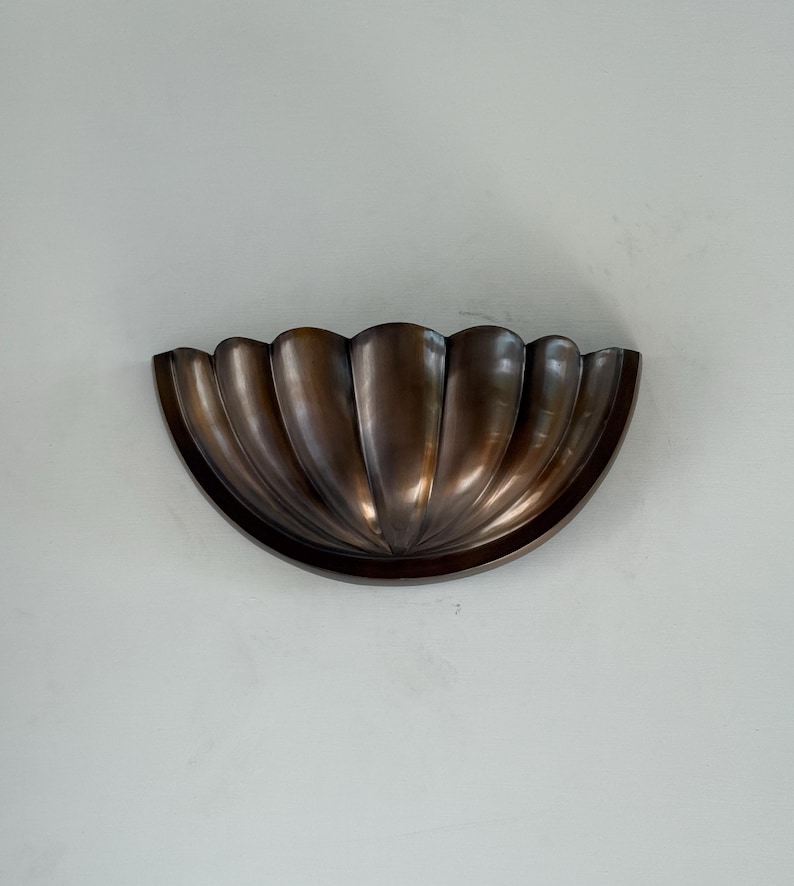 Handmade Brass Half Flower Wall Sconce - Elegant Lighting - Etsy UK