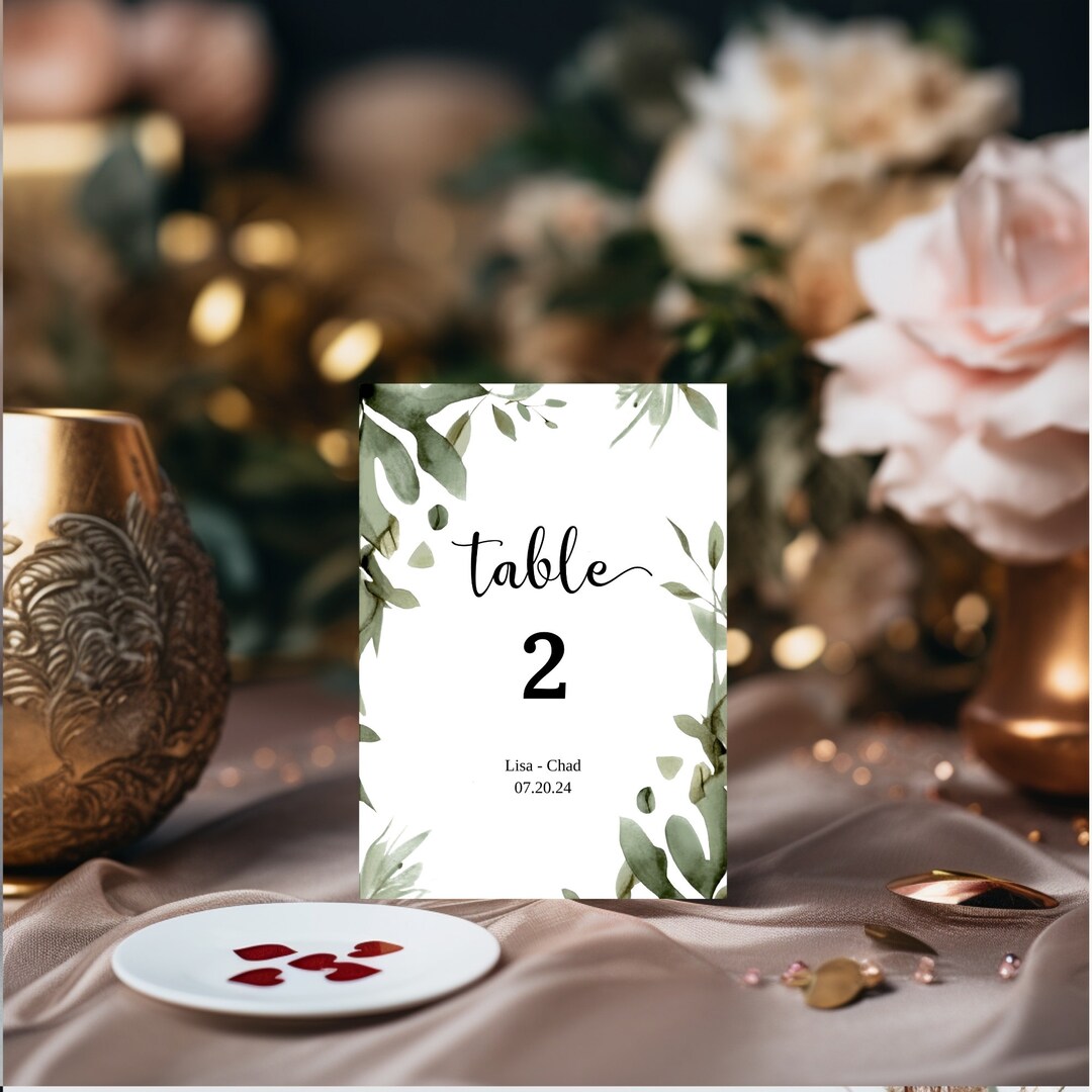 Table Number Editable Template ,wedding,party Table Number,,printable ...