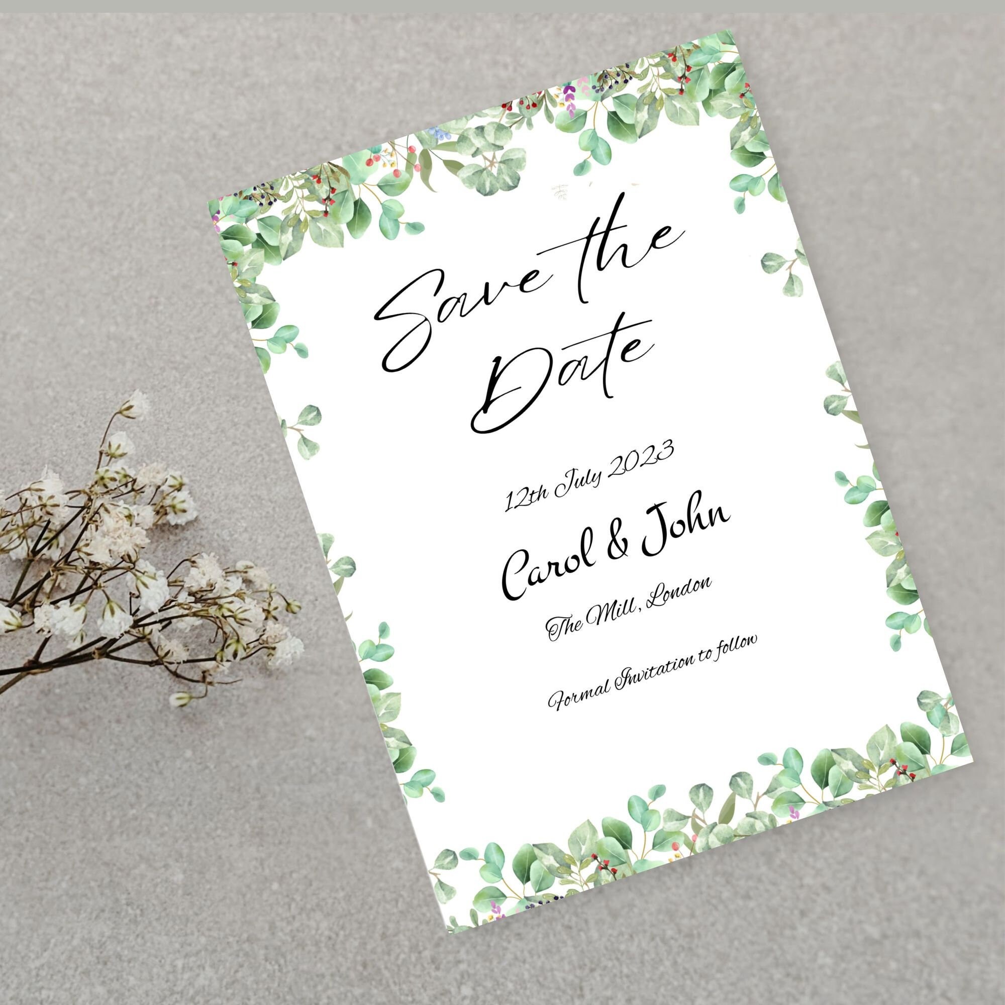 Editable Save the Date Printable Template ,wedding Printable,printable ...