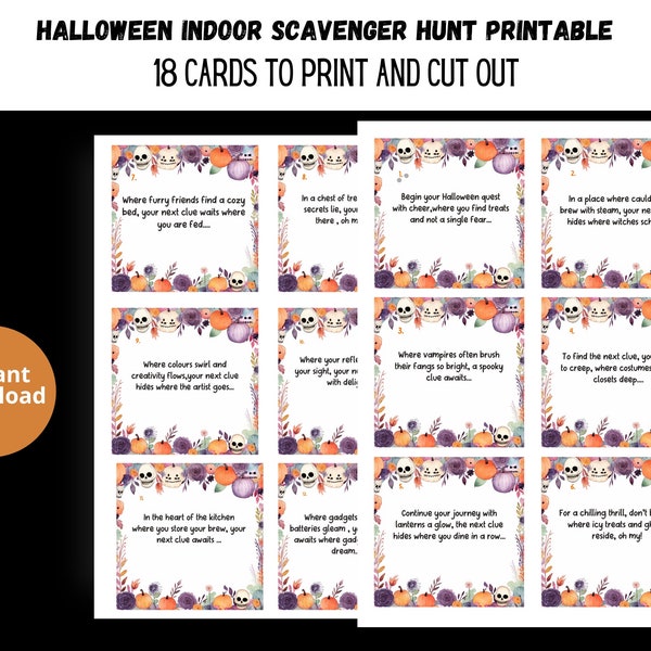 Halloween Scavenger Hunt - Etsy