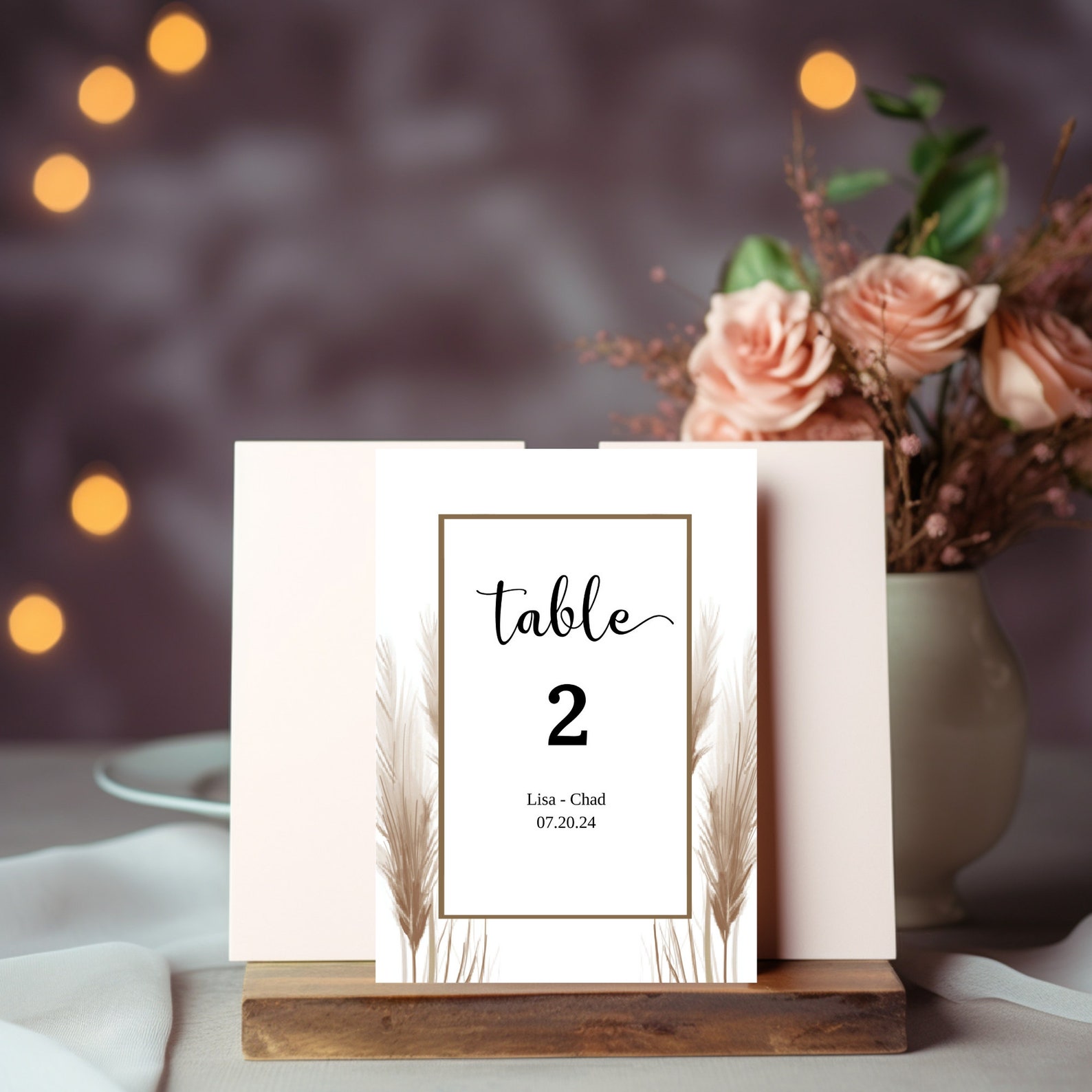 Table Number Editable Template weddingparty Table - Etsy