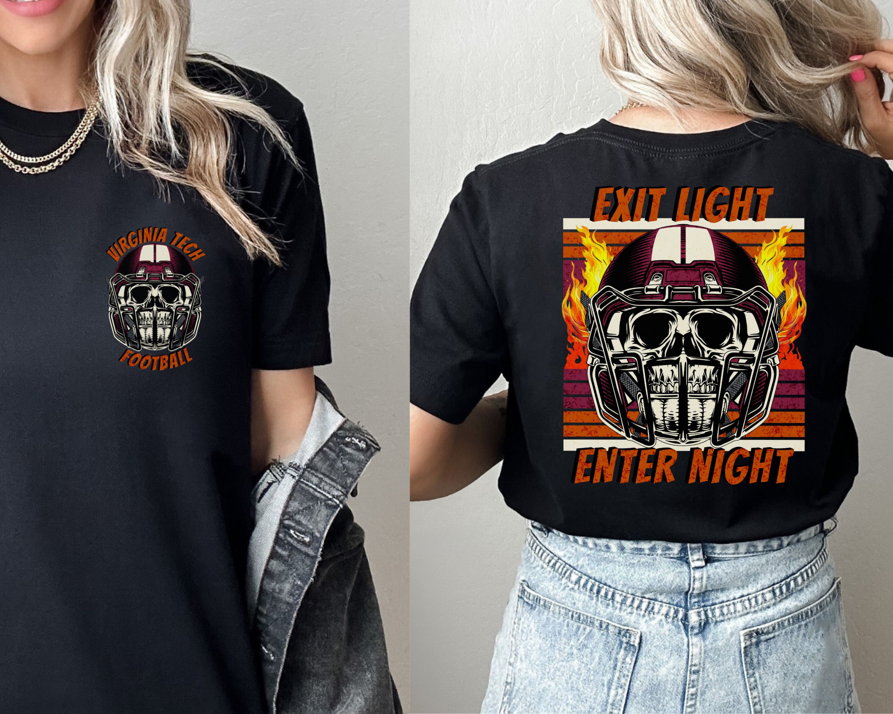 Virginia Tech Shirt Enter Sandman Shirt Virginia Tech - Etsy