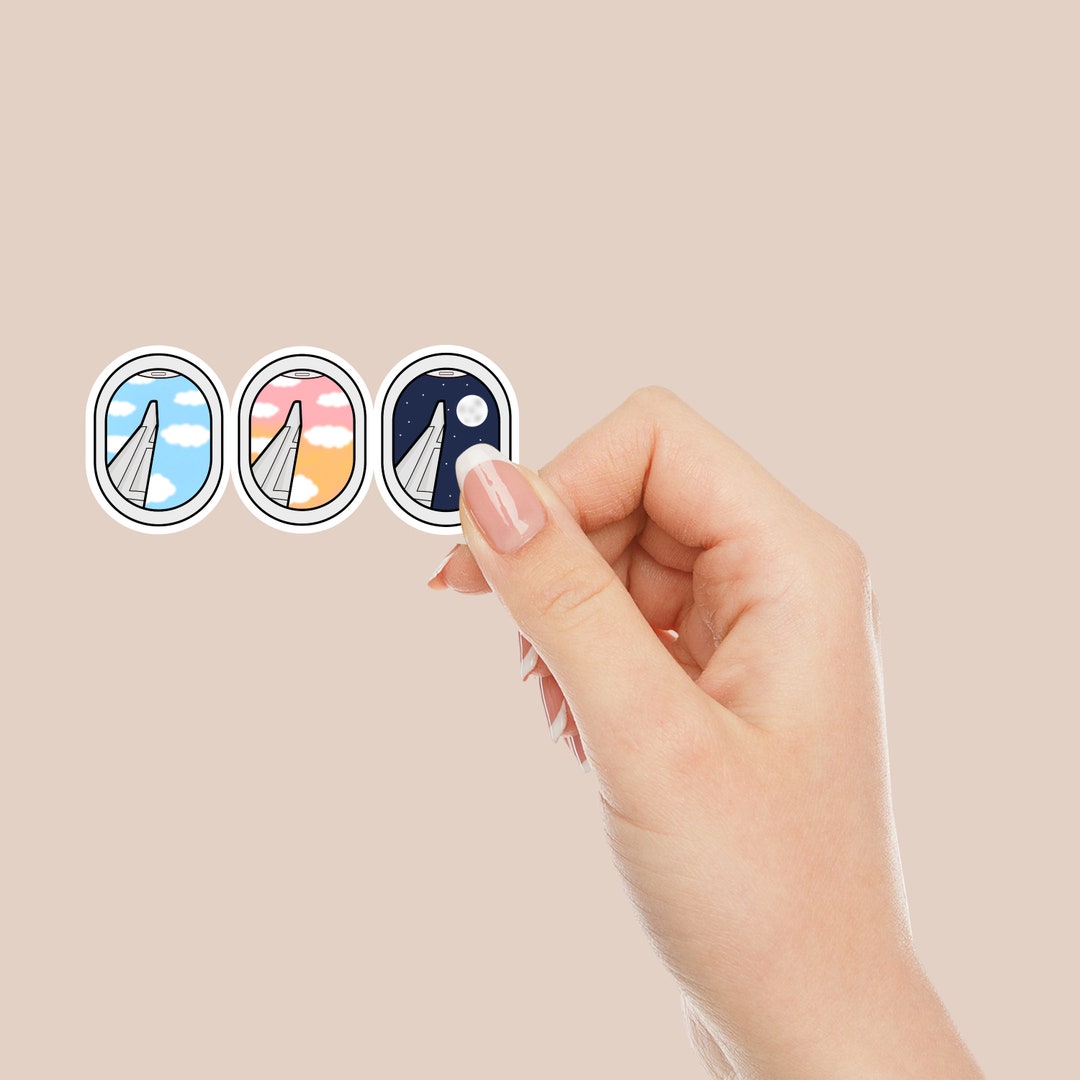 Plan Window View Sticker Koffer Sticker laptop Sticker - Etsy