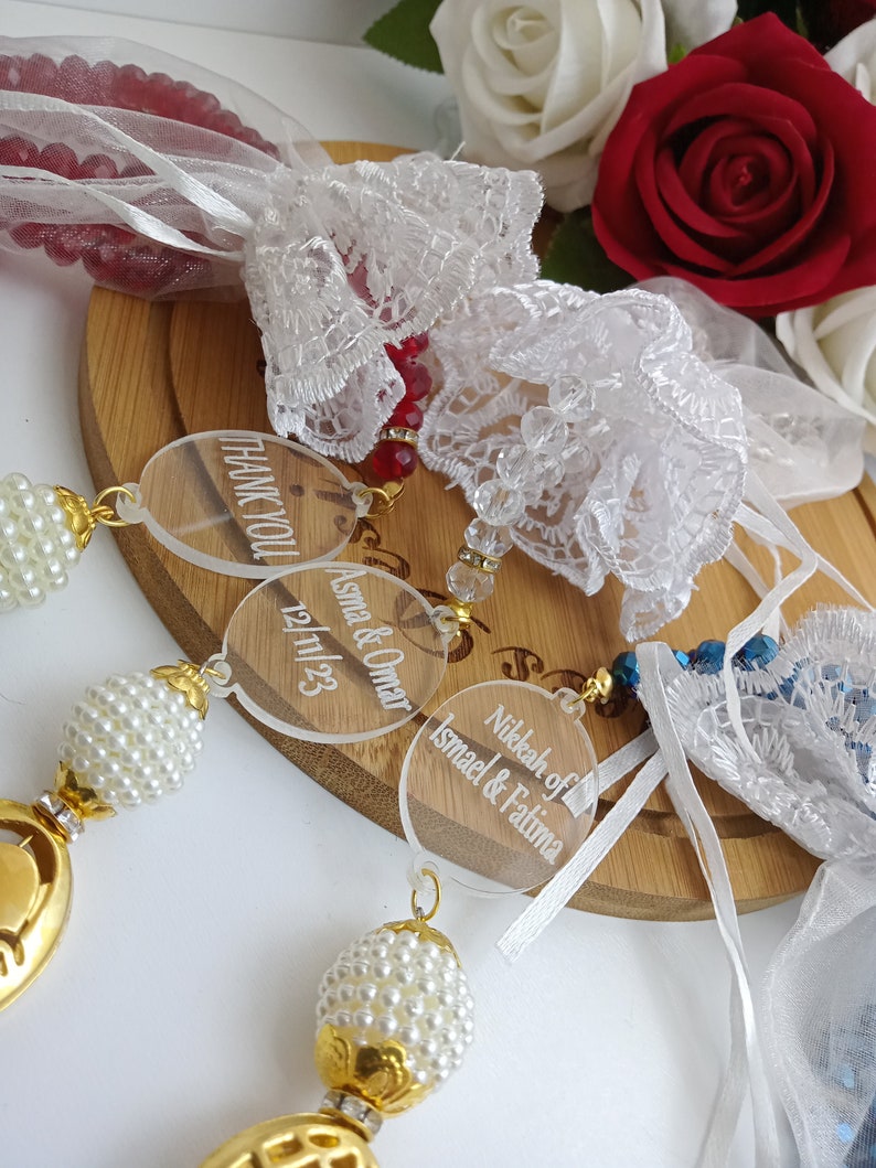 Crystal Tasbeeh Masbaha Favors | Wedding Favors | Islamic Baby Shower ...