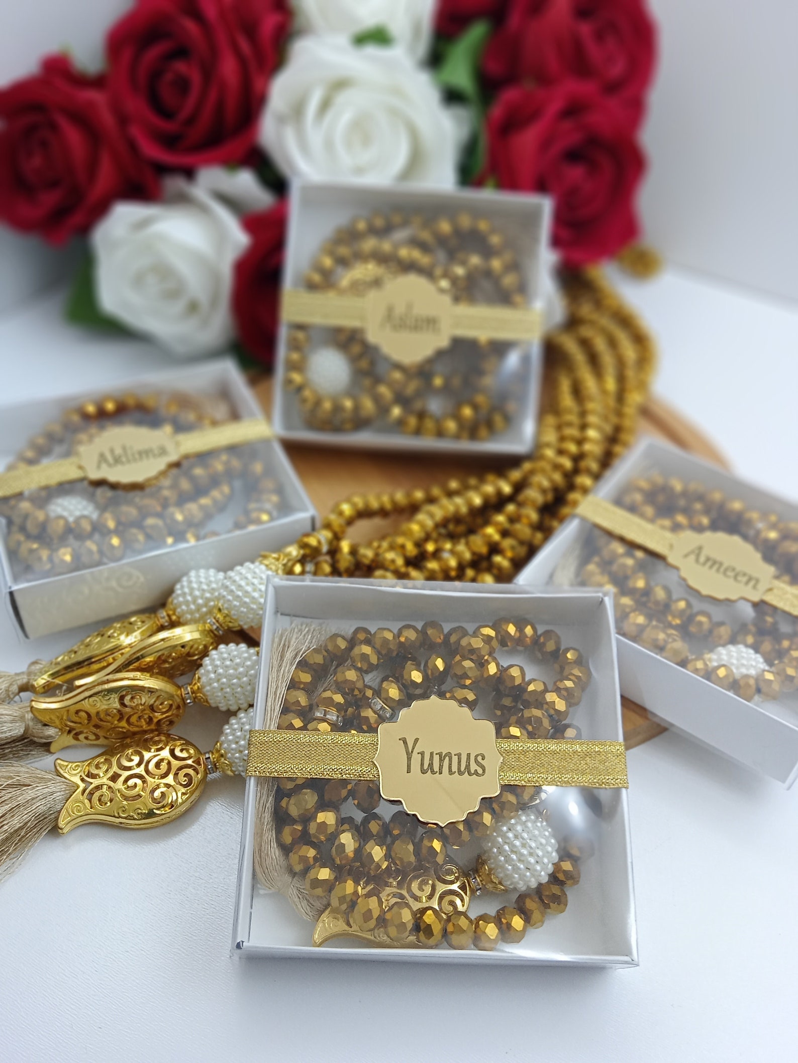 Crystal Tasbeeh Masbaha Favors | Wedding Favors | Islamic Baby Shower ...