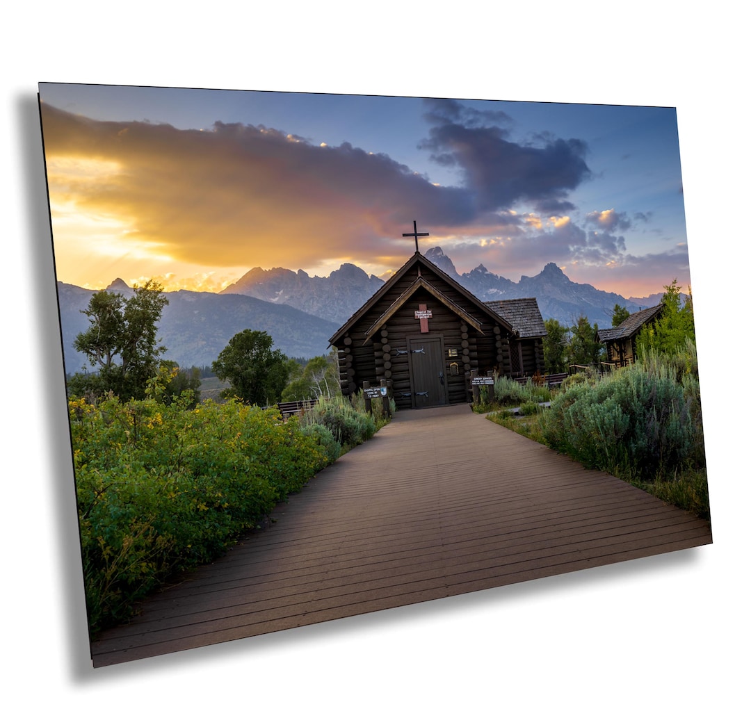 Grand Teton National Park Chapel of Transfiguration With Grand Teton ...