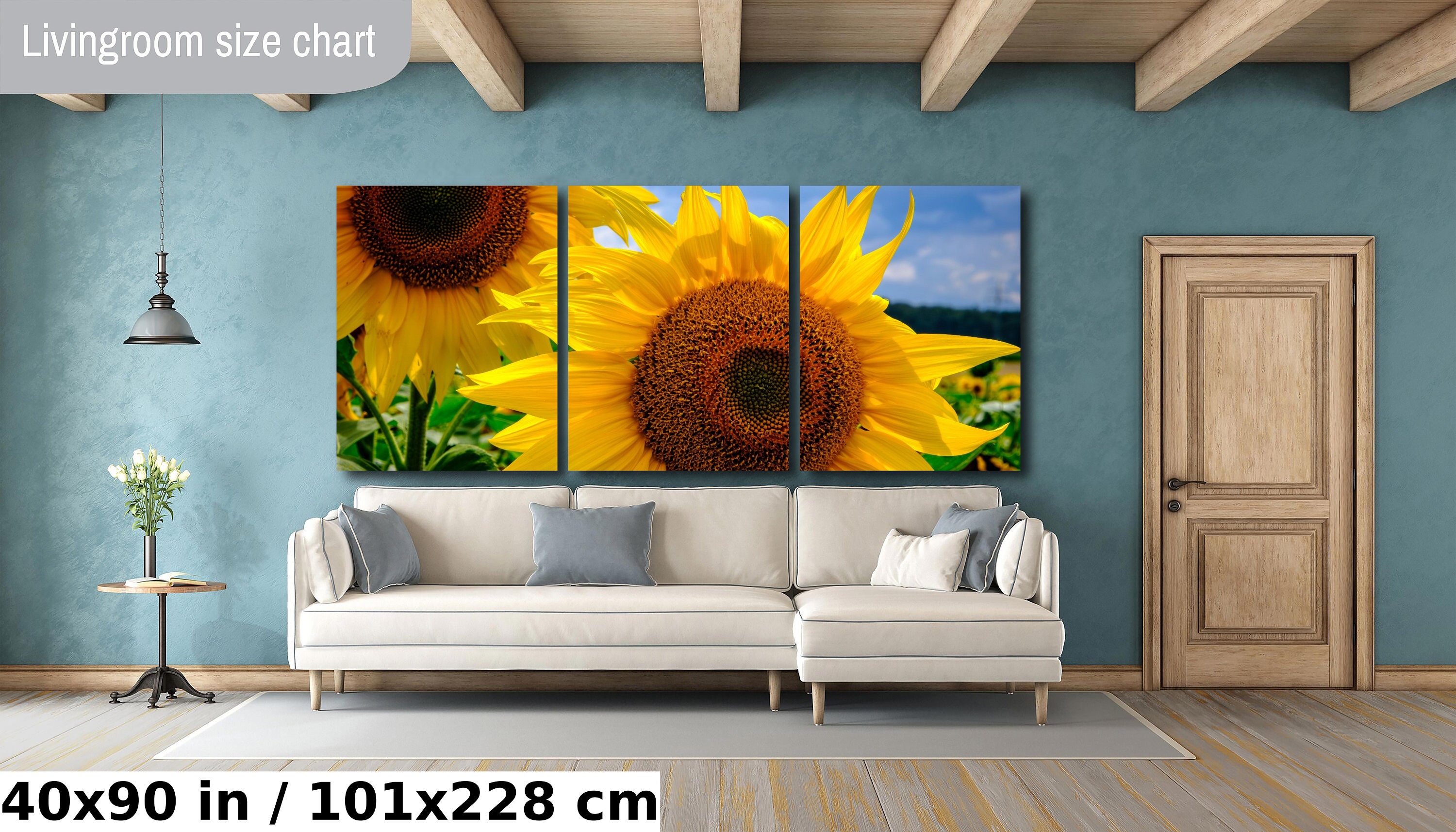 Backlit Sunflower Canvas Print, Exceptional Detailed, Ready to Hang ...