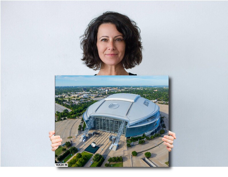 Dallas ATT Stadium Cowboy Football Wall Art Print | NFL Memorial ...