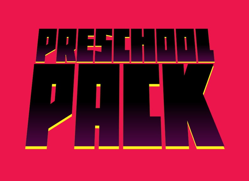 Preeschool Pack - Etsy