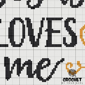 Jesus Loves Me Crochet Graphgan Pattern: Christian Afghan (PDF) - Etsy