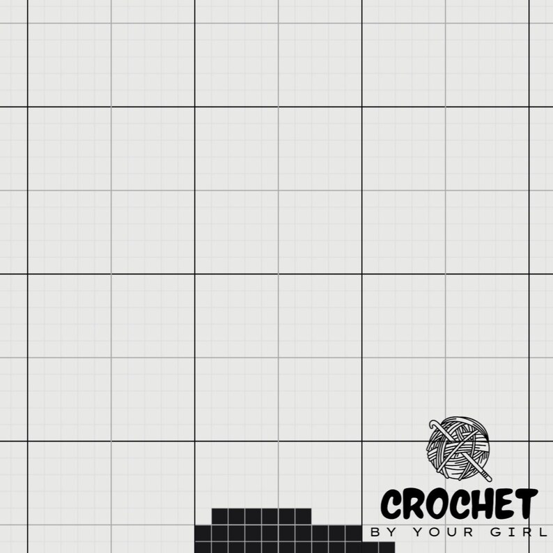 Peeking Cat Tapestry Crochet Graph | Single Crochet Color Chart | Throw ...