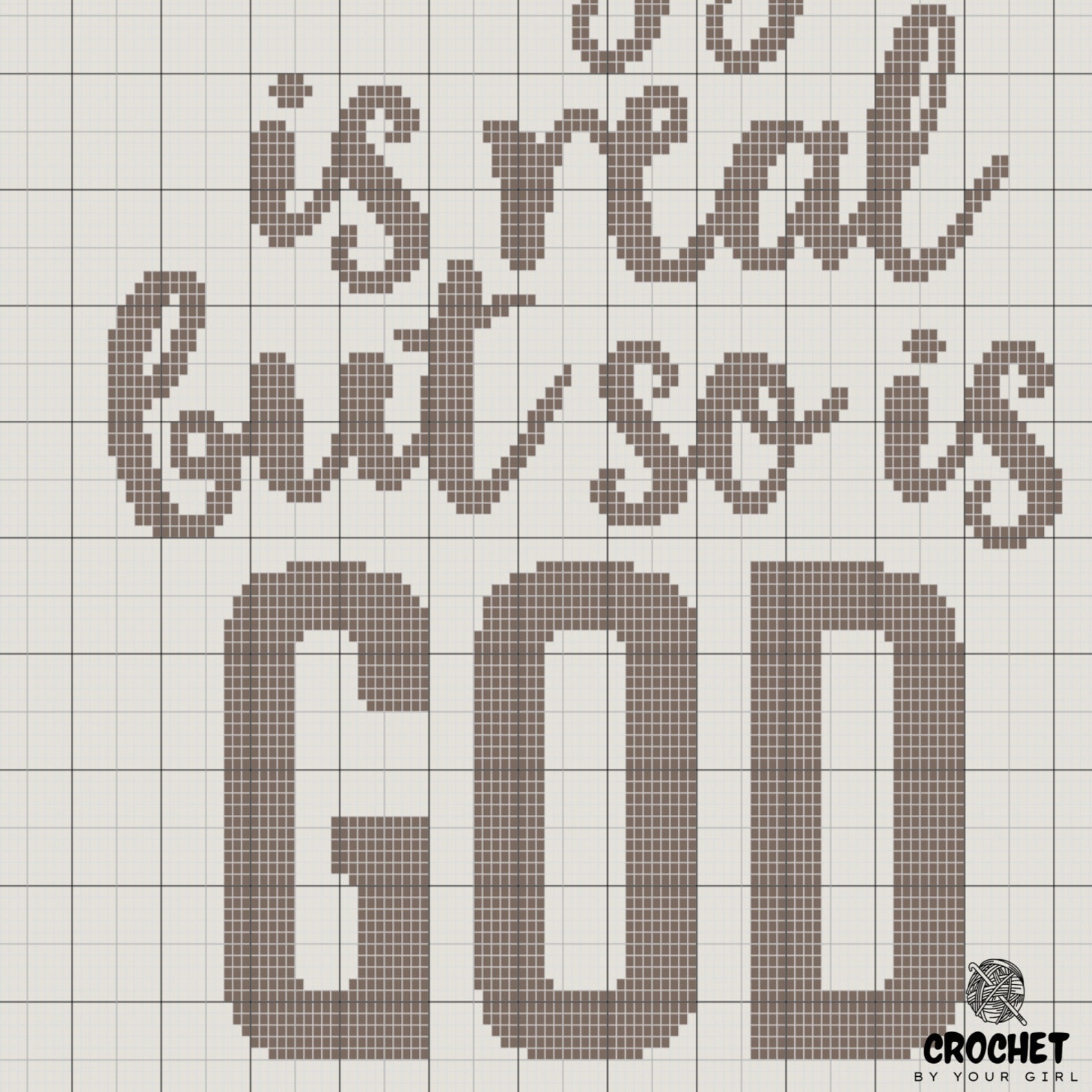 The Struggle is Real but so is God Graphgan | Christian Crochet Afghan ...