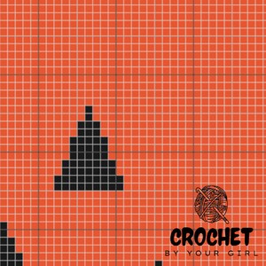 Mr. Jack O Lantern Crochet Graph | Single Crochet Color Chart | Throw ...