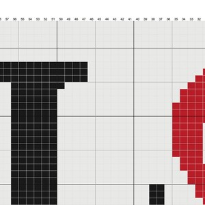 Valentine's LOVE Crochet Graph Pattern | Throw Pillow, Tapestry (PDF ...