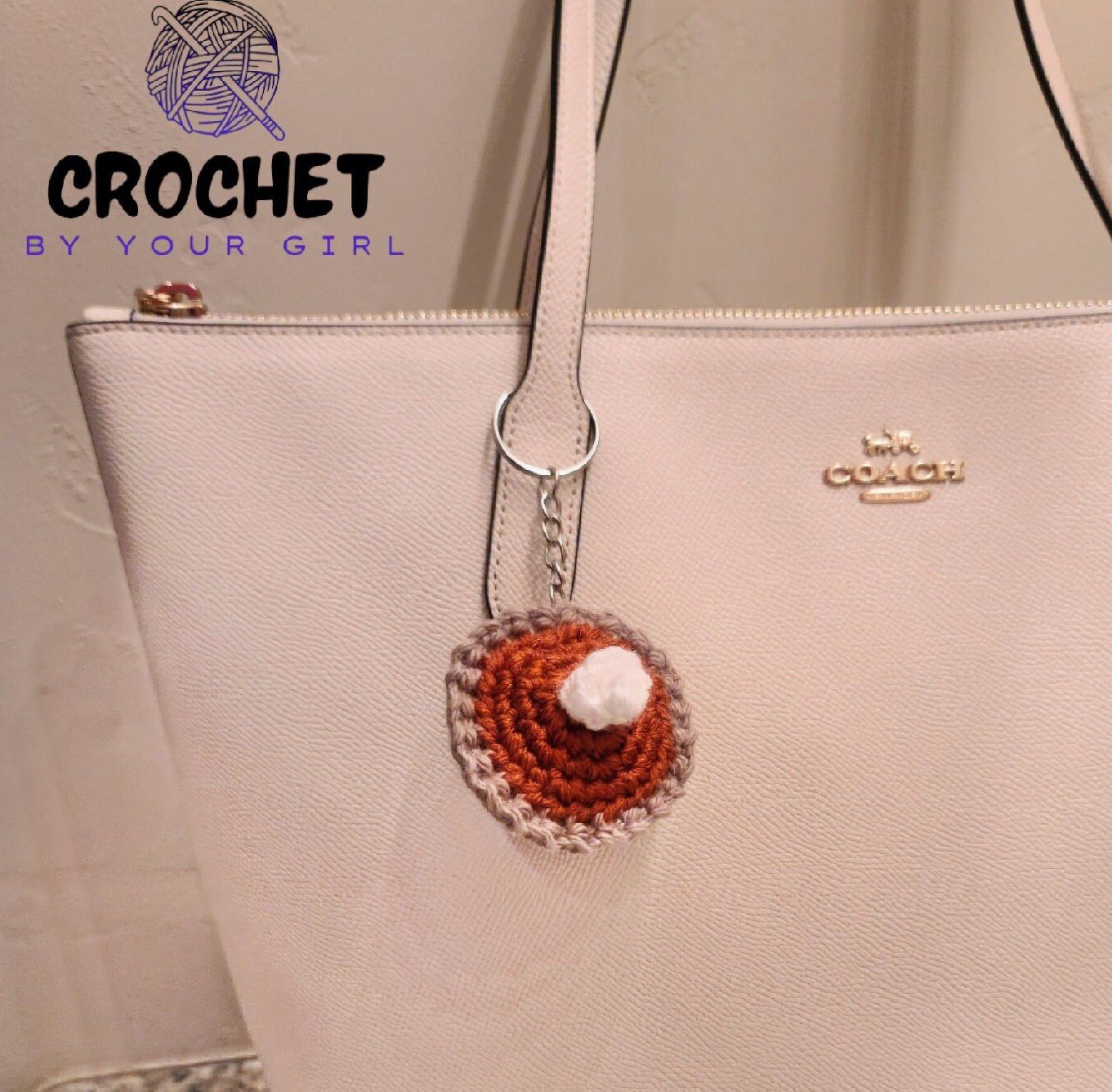 Holiday Pumpkin Pie Keychain, Crochet Pattern, Amigurumi Keyring ...