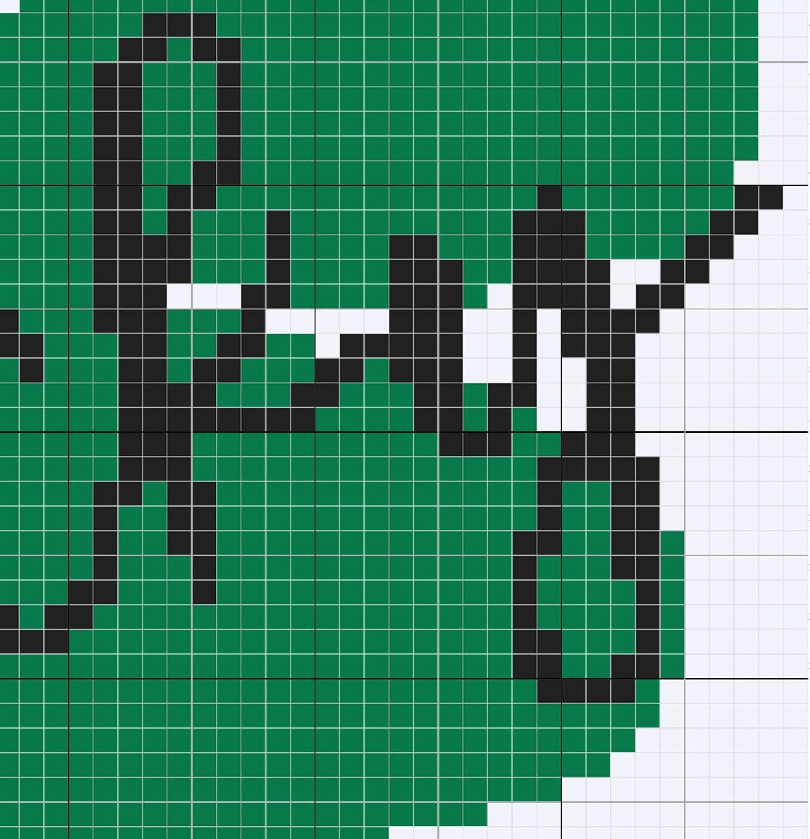 Lucky Shamrock Crochet Graph Pattern: St. Patrick's Day (PDF Pattern ...