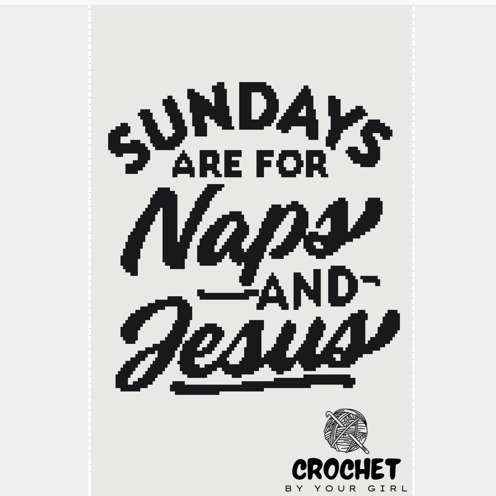 Sundays Are for Graphgan | Christian Crochet Afghan Pattern | Jesus ...