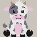 Baby Cow Graphghan | Baby Cow Half Double Crochet Afghan Pattern | Calf ...