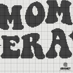 In My Mom Era Graphgan | Crochet Afghan Pattern | in My Era Half Double ...
