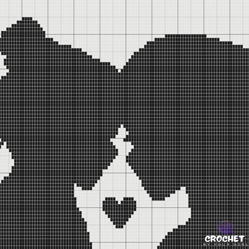 Mom & Daughter Graphghan | Crochet Afghan Pattern | Mom Half Double ...