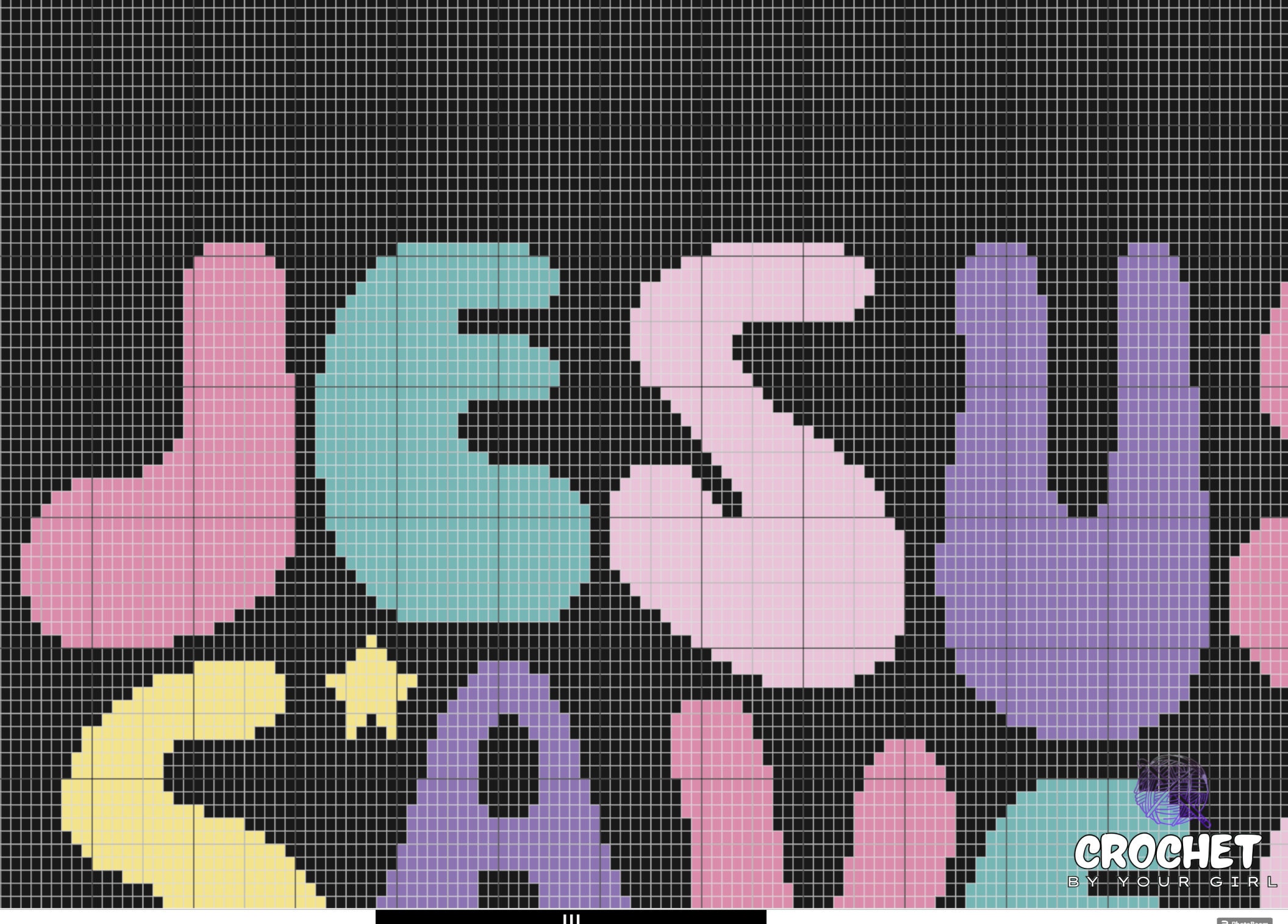 Jesus Saves Graphghan | Crochet Afghan Pattern | Half Double Crochet ...