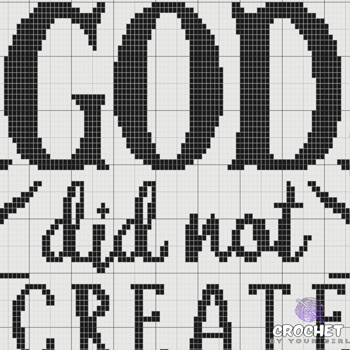 God Did Not Create You to Blend in Graphgan | Christian Crochet Afghan ...