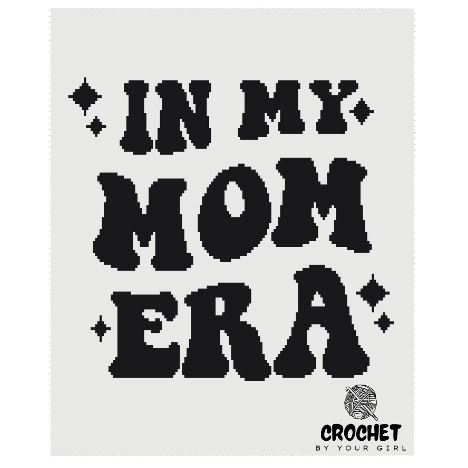 In My Mom Era Graphgan | Crochet Afghan Pattern | in My Era Half Double ...