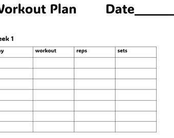 15 Week Workout Plan From Beginners to Advanced - Etsy