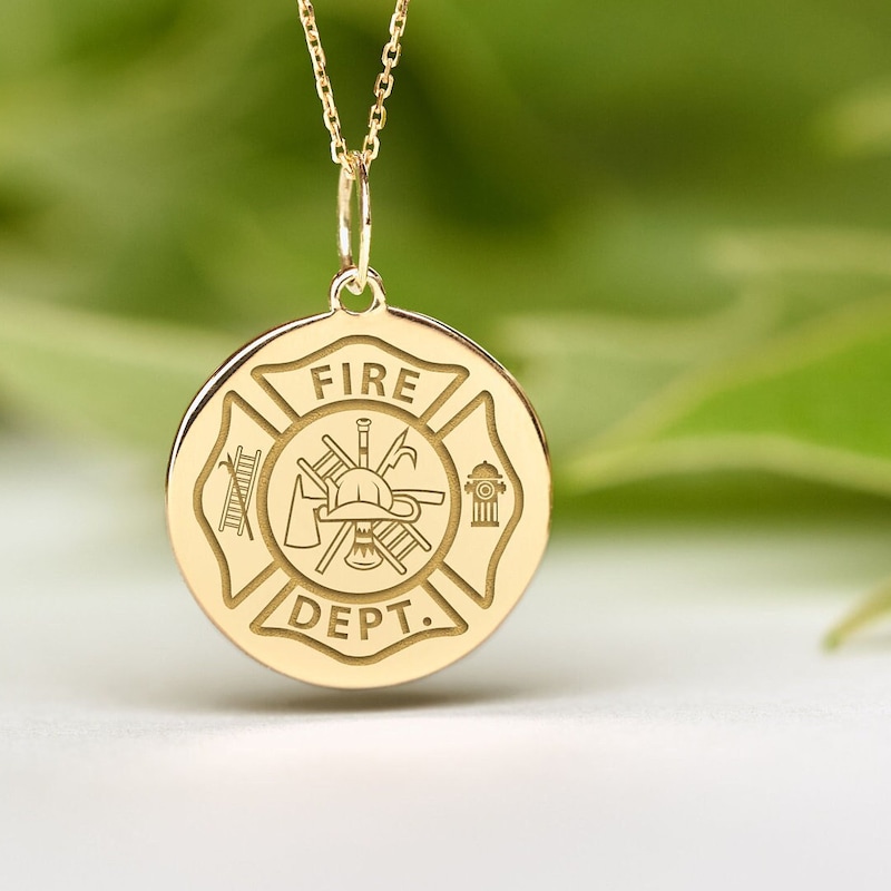 Firefighter Charm - Etsy