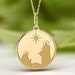 14k Solid Gold Manger Scene Necklace Dainty Jesus in Manger Pendant ...