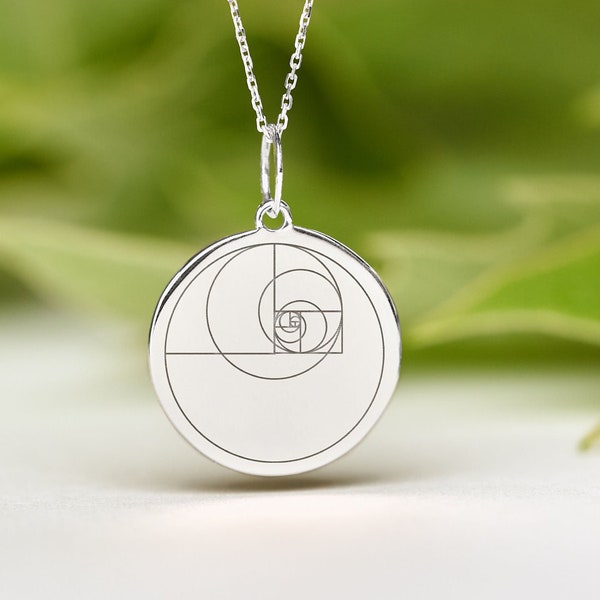 Fibonacci Pendant - Etsy
