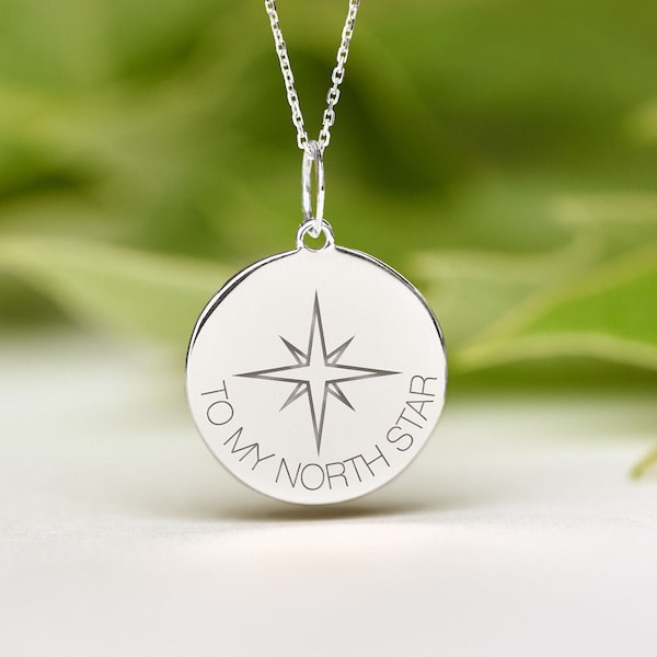 North Star Charm - Etsy