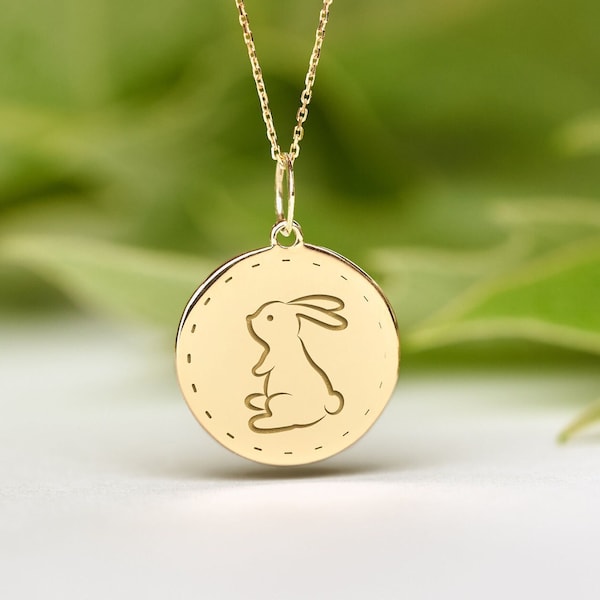 Rabbit Necklace - Etsy