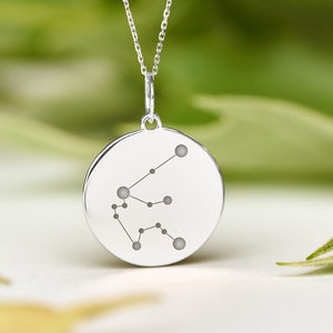 Aquarius Constellation Necklace Etsy