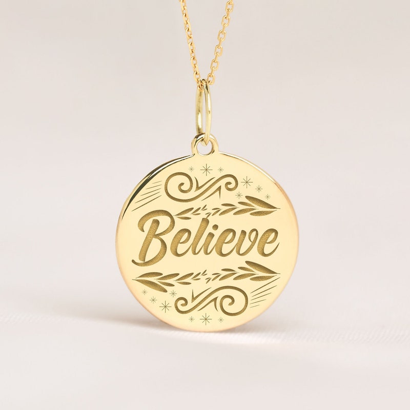 Believe Necklace - Etsy