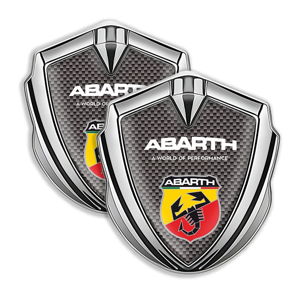 3 Colors FIAT ABARTH Emblem Badge Logo Self-adhesive Badge Car Bumper ...