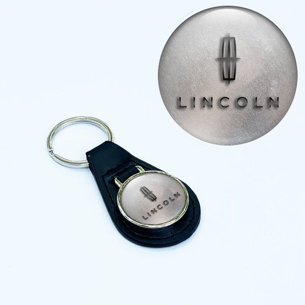 Leather Lincoln Keychain - Etsy
