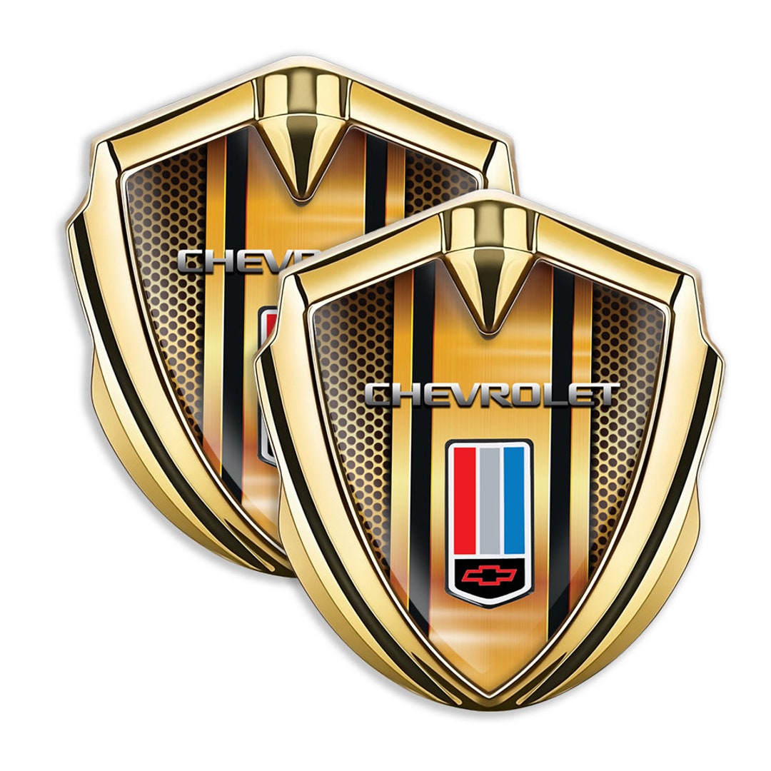 CHEVROLET Emblem Logo Self-adhesive Badge Bumper Sticker Fender Epoxy ...