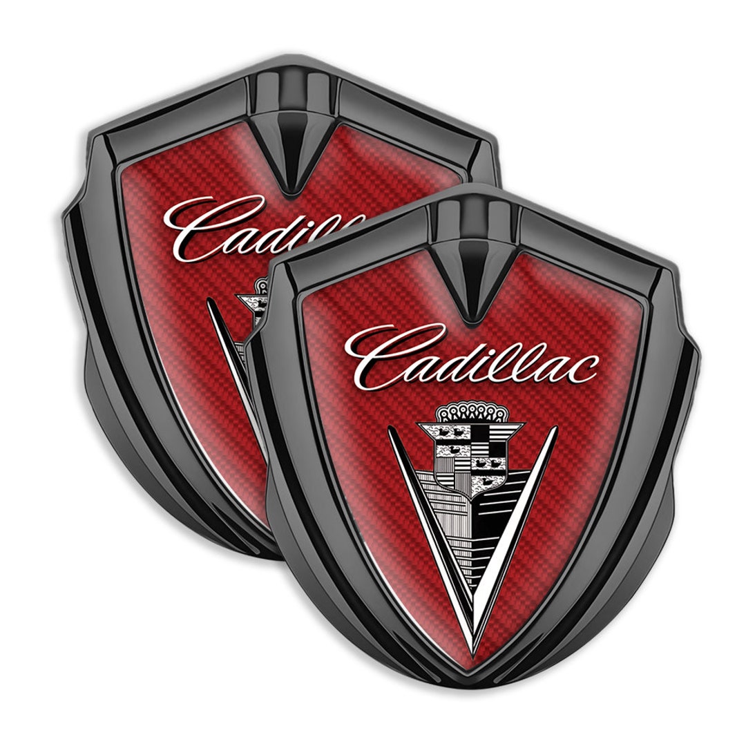 3 Colors CADILLAC Emblem Logo Self-adhesive Badge Bumper Sticker Fender ...