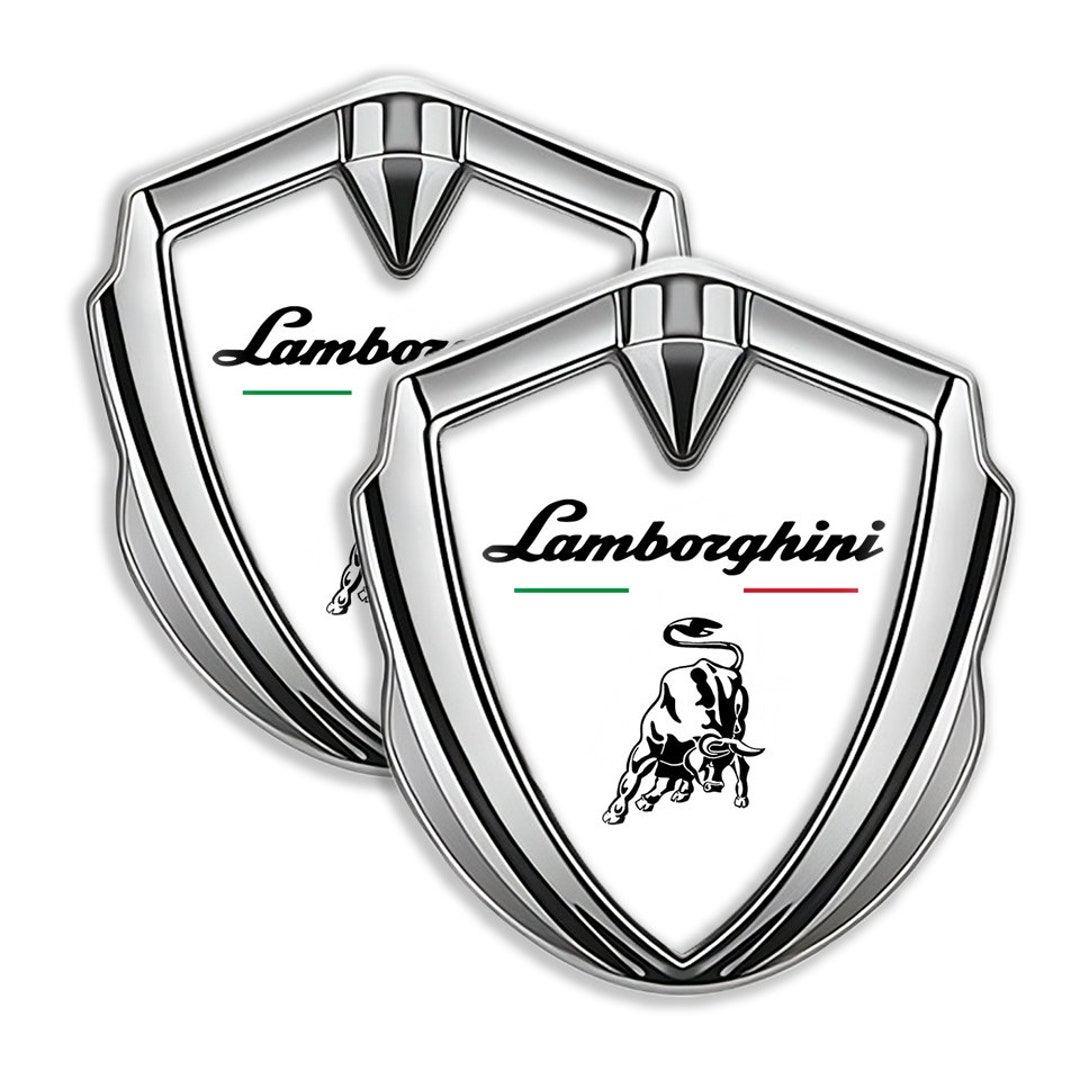 LAMBORGHINI Emblem Self-adhesive Badge Bumper Sticker LAMBO Fender Logo ...