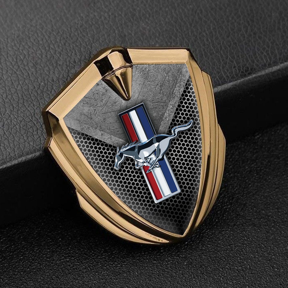 FORD MUSTANG Emblem Logo Self-adhesive Badge Bumper Sticker Fender ...