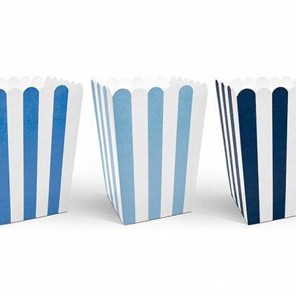 Striped Popcorn Box - Etsy