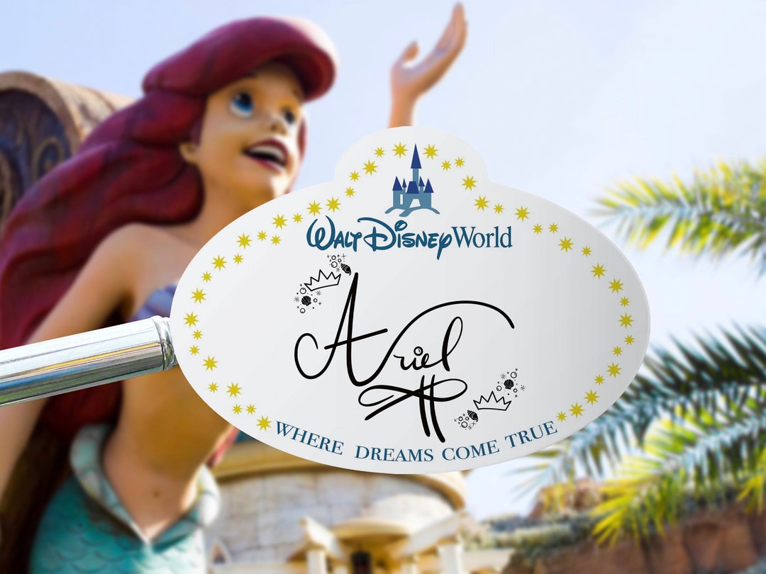 Pixie Penmarks: Ariel Autograph Name Tag - Etsy